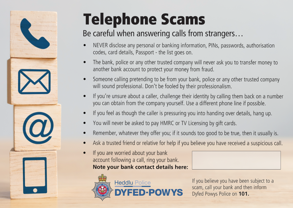 Advice on telephone scams - Darran Valley Community Council Darran ...